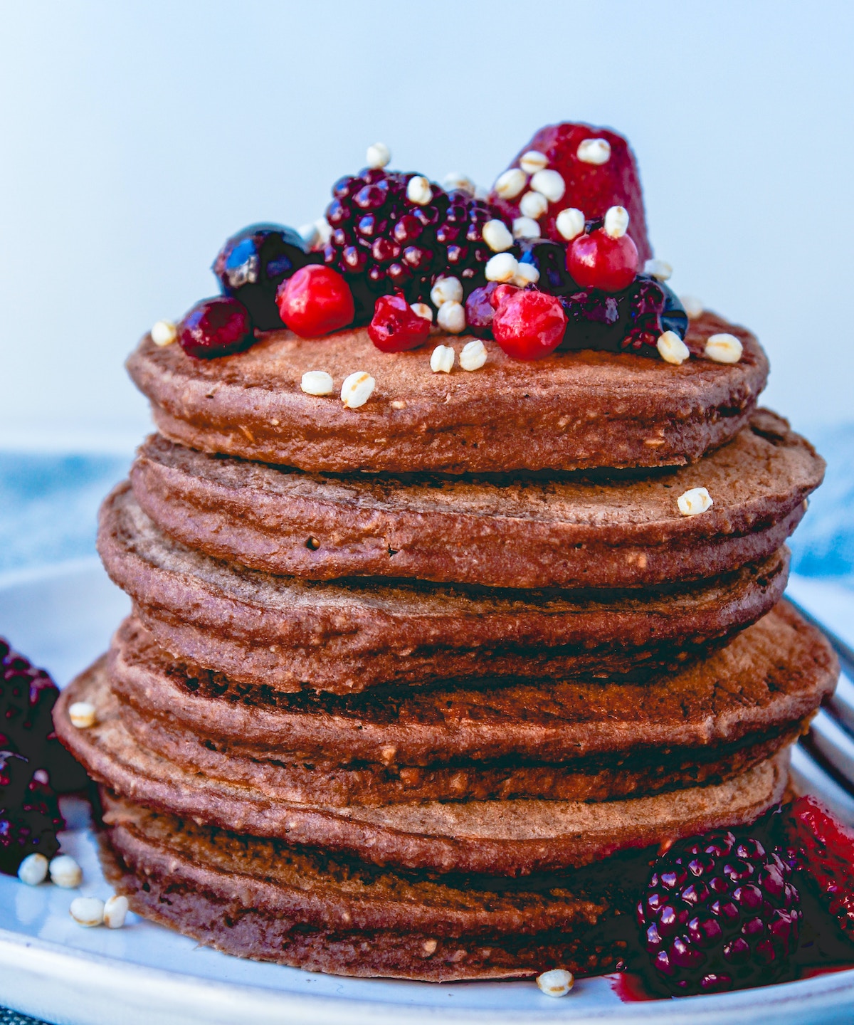 Pancakes au chocolat et sauce coco - Nathalie Deckert